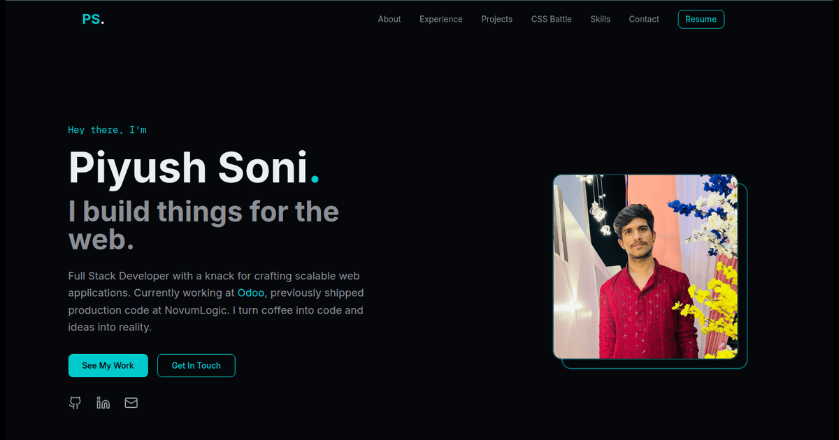 Piyush Soni - Full Stack Developer & Software Engineer